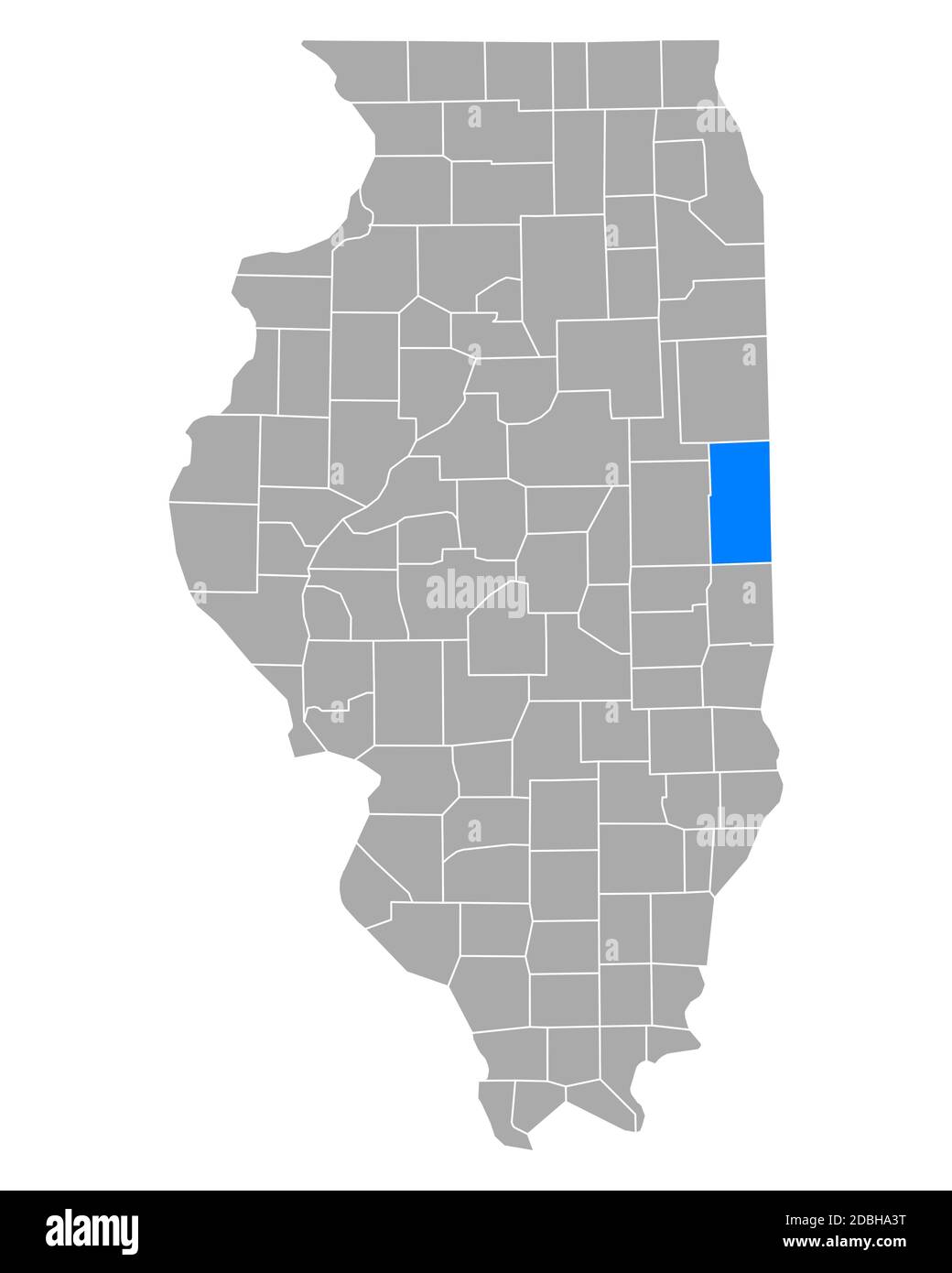 Map of Vermilion in Illinois Stock Photo - Alamy