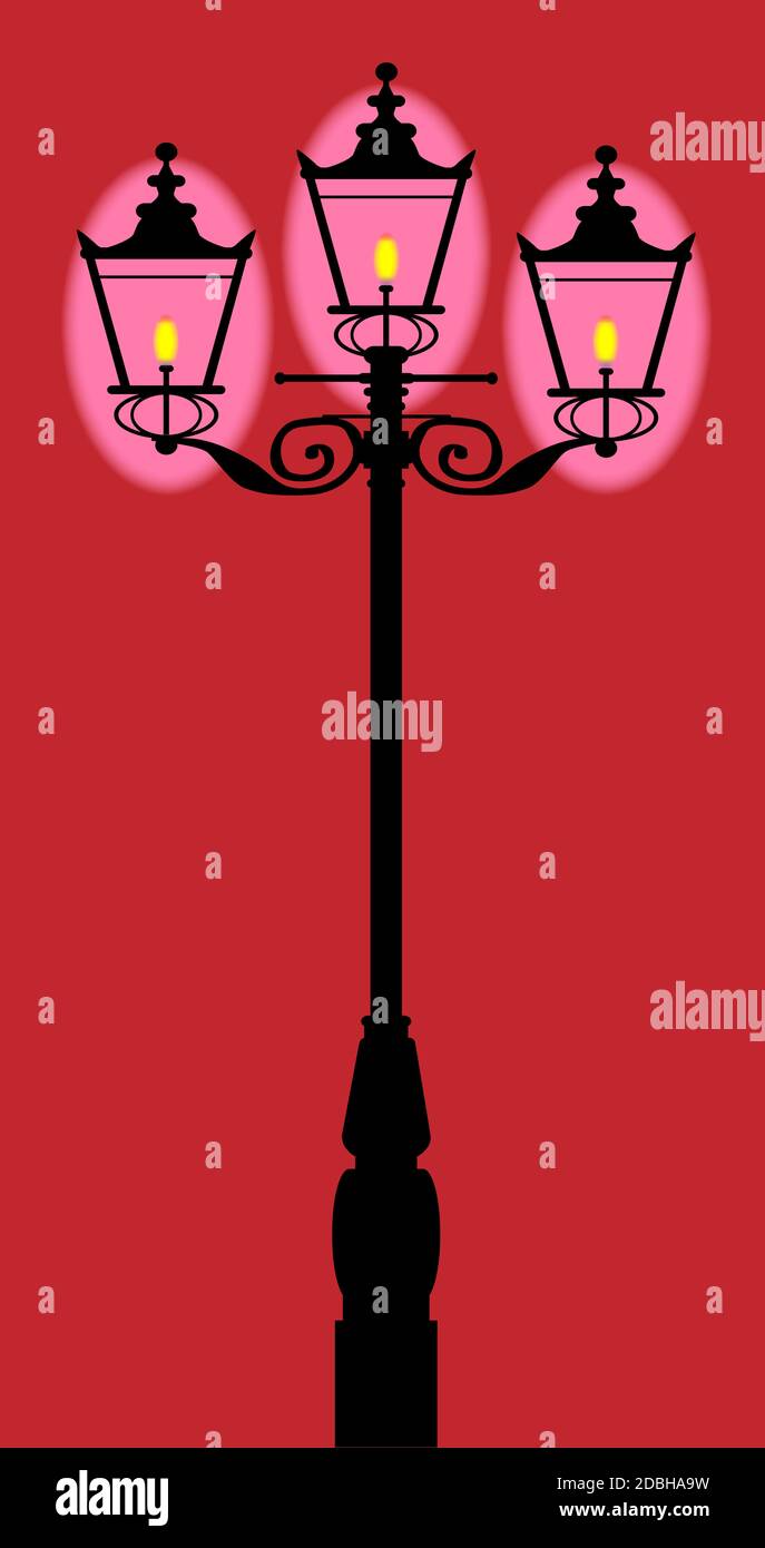 Victorian gaslight shadow hi-res stock photography and images - Alamy