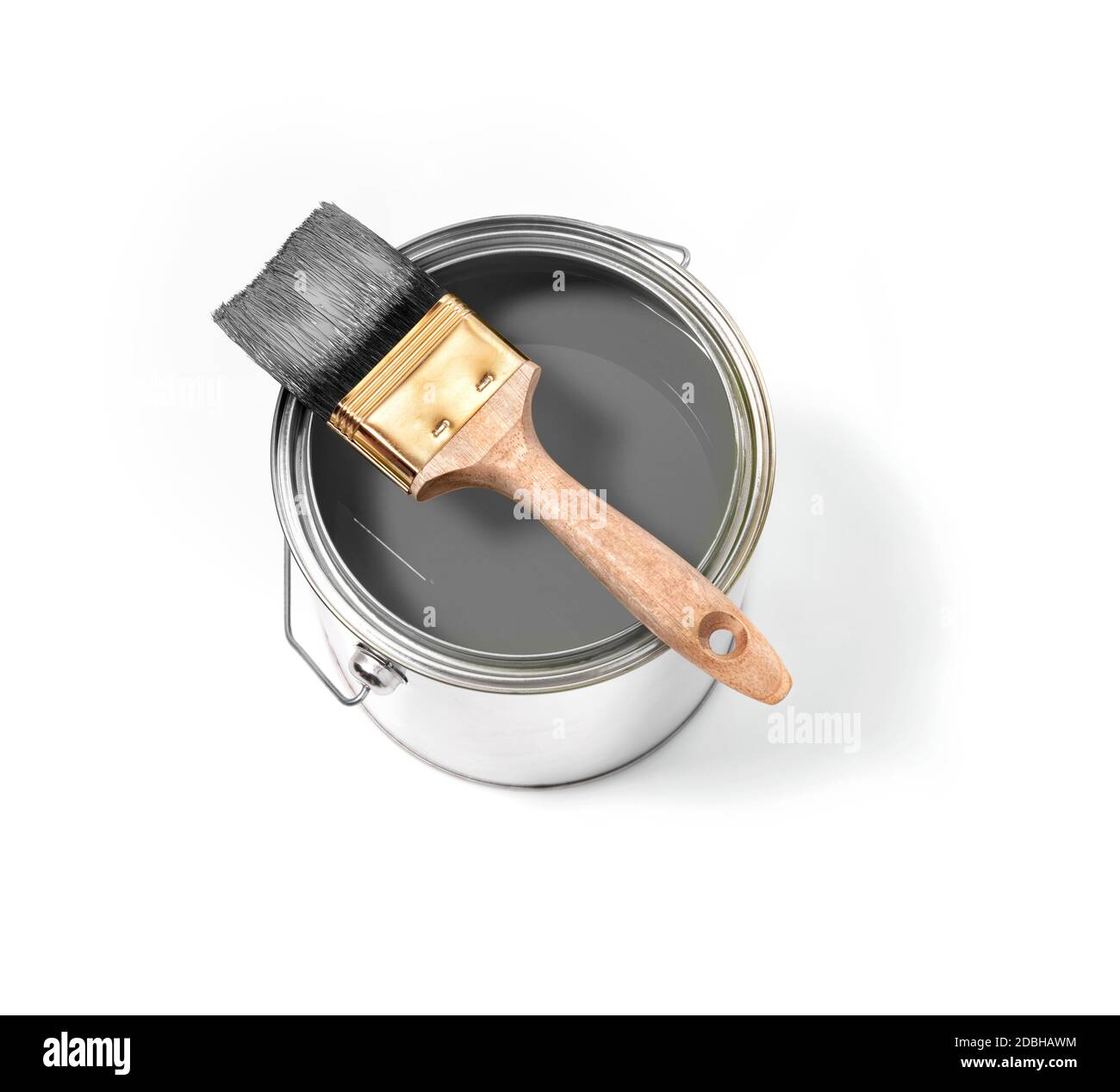 Grey paint brush Cut Out Stock Images & Pictures - Alamy