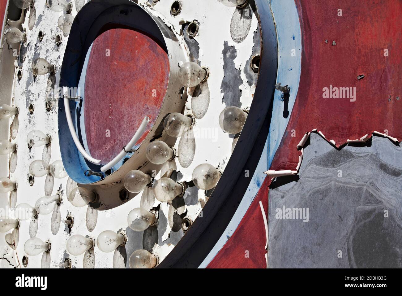 Las Vegas. Neon vintage damaged Signs Graveyard Stock Photo - Alamy