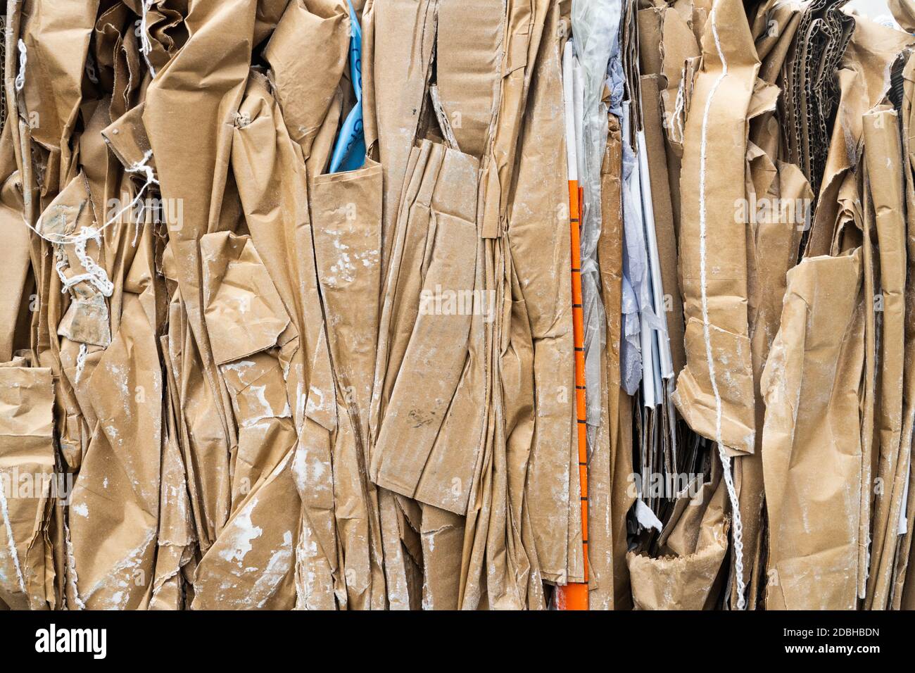recycled crushed cardboard boxes Stock Photo - Alamy