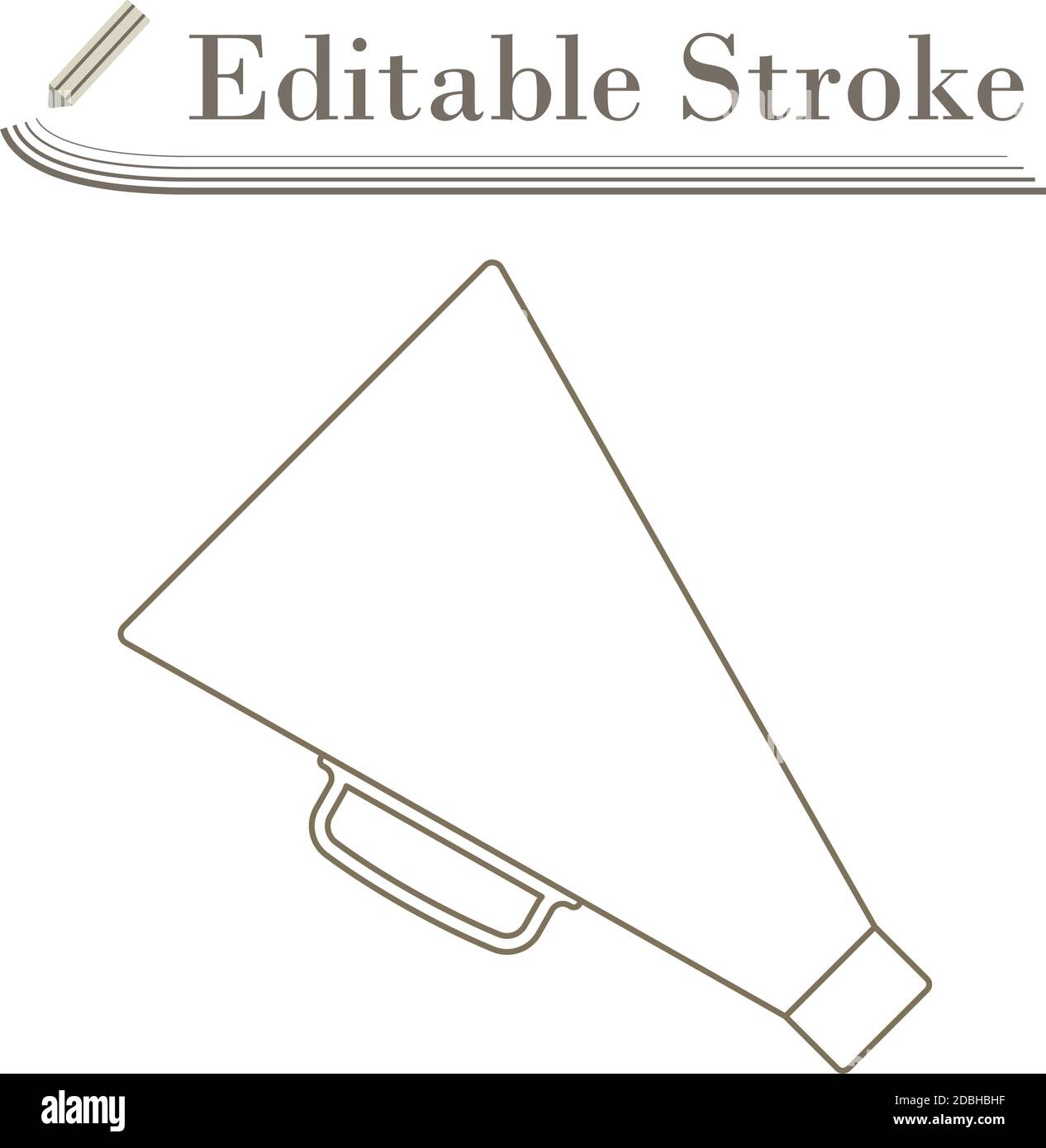 Director Megaphone Icon. Editable Stroke Simple Design. Vector ...