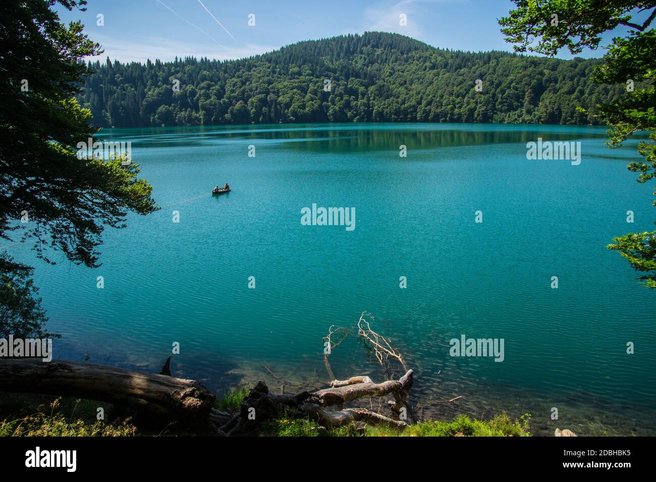 lake pavin in puy de dome in france Stock Photo - Alamy