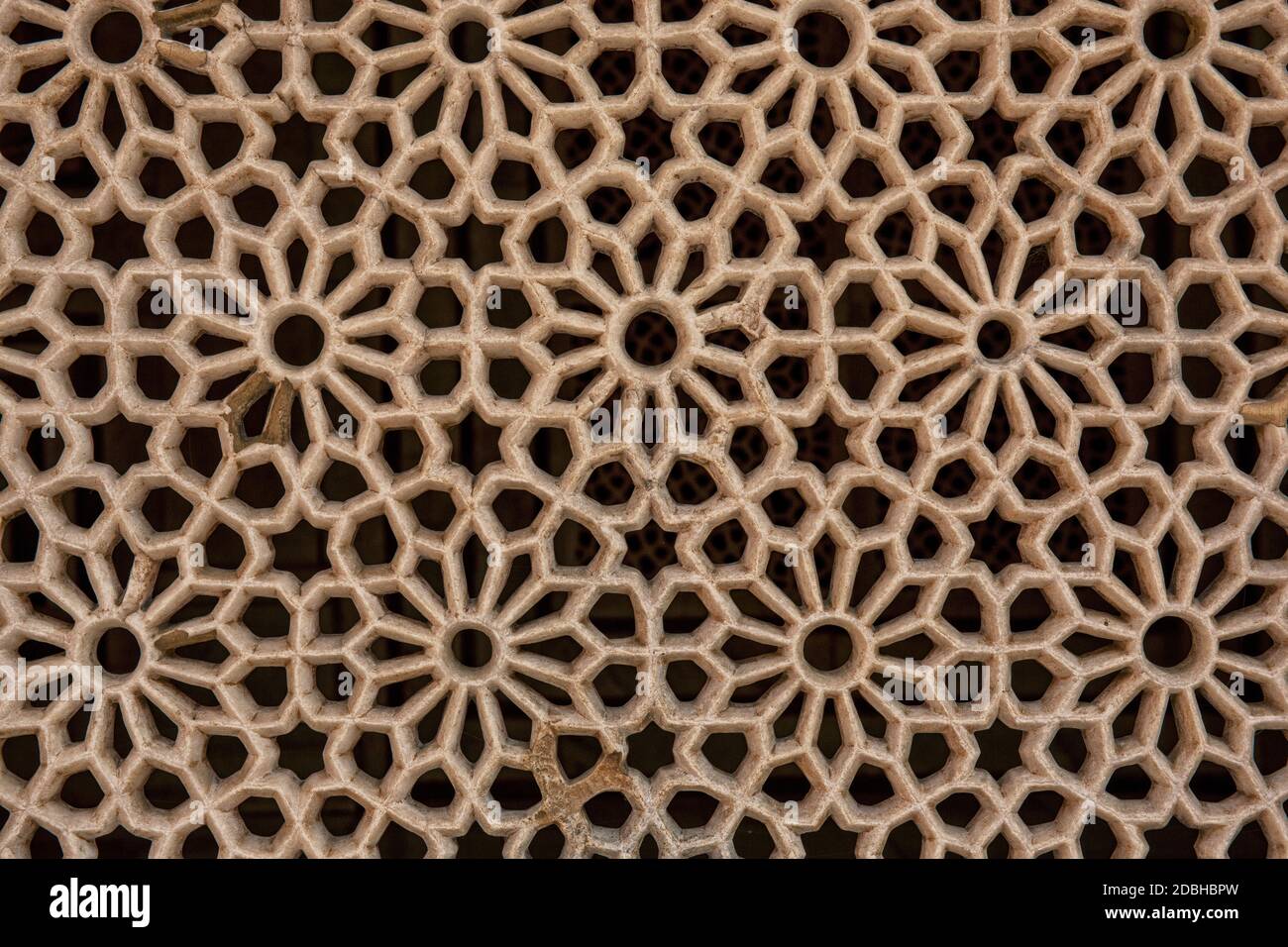 Texture of stone grating at Red Fort in Agra, India Stock Photo - Alamy