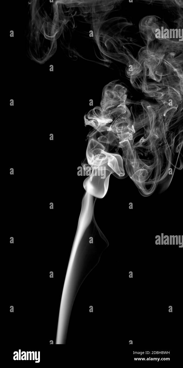 Abstract light smoke on a dark background Stock Photo - Alamy