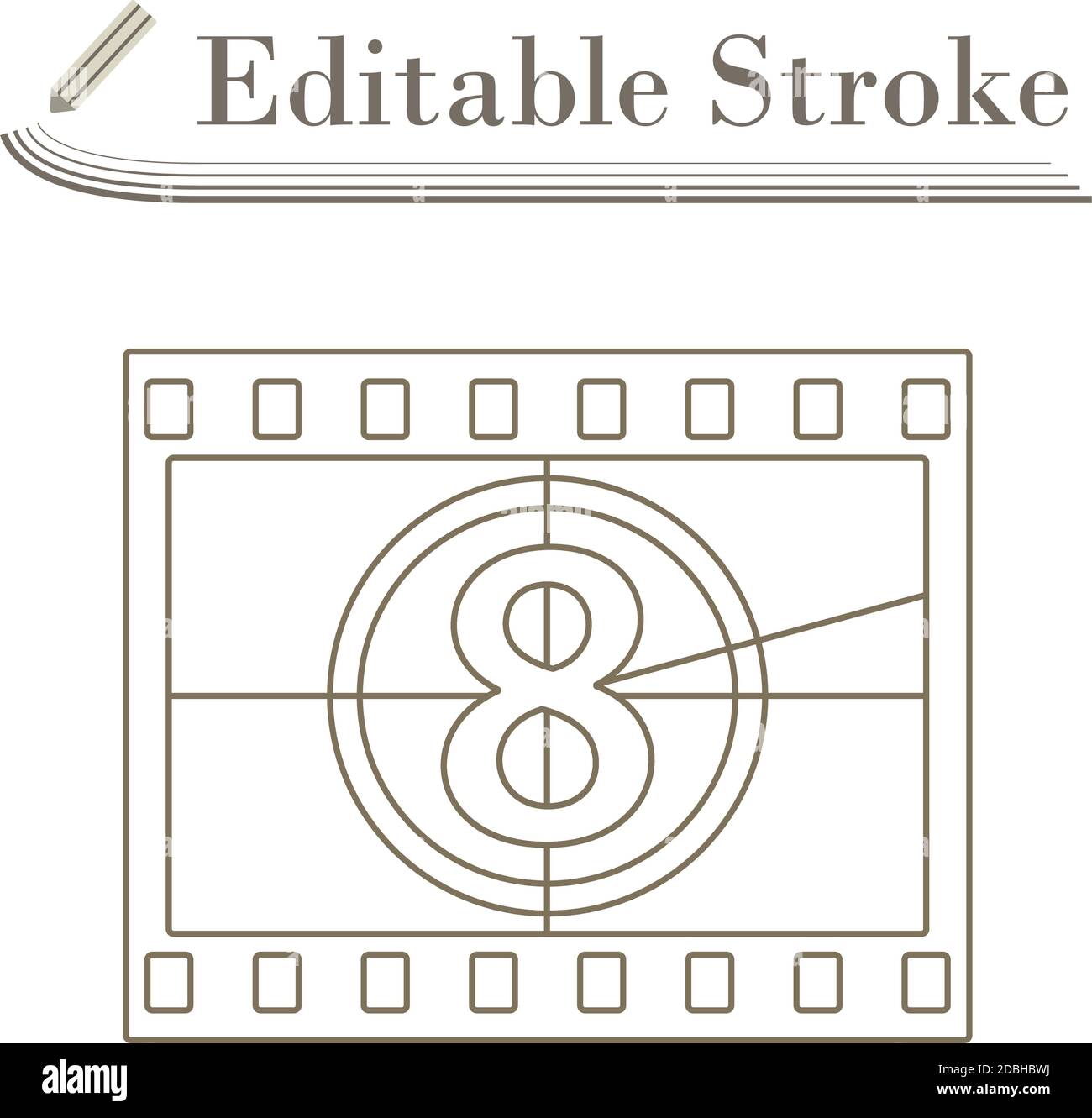 Movie countdown frame simple hi-res stock photography and images - Alamy