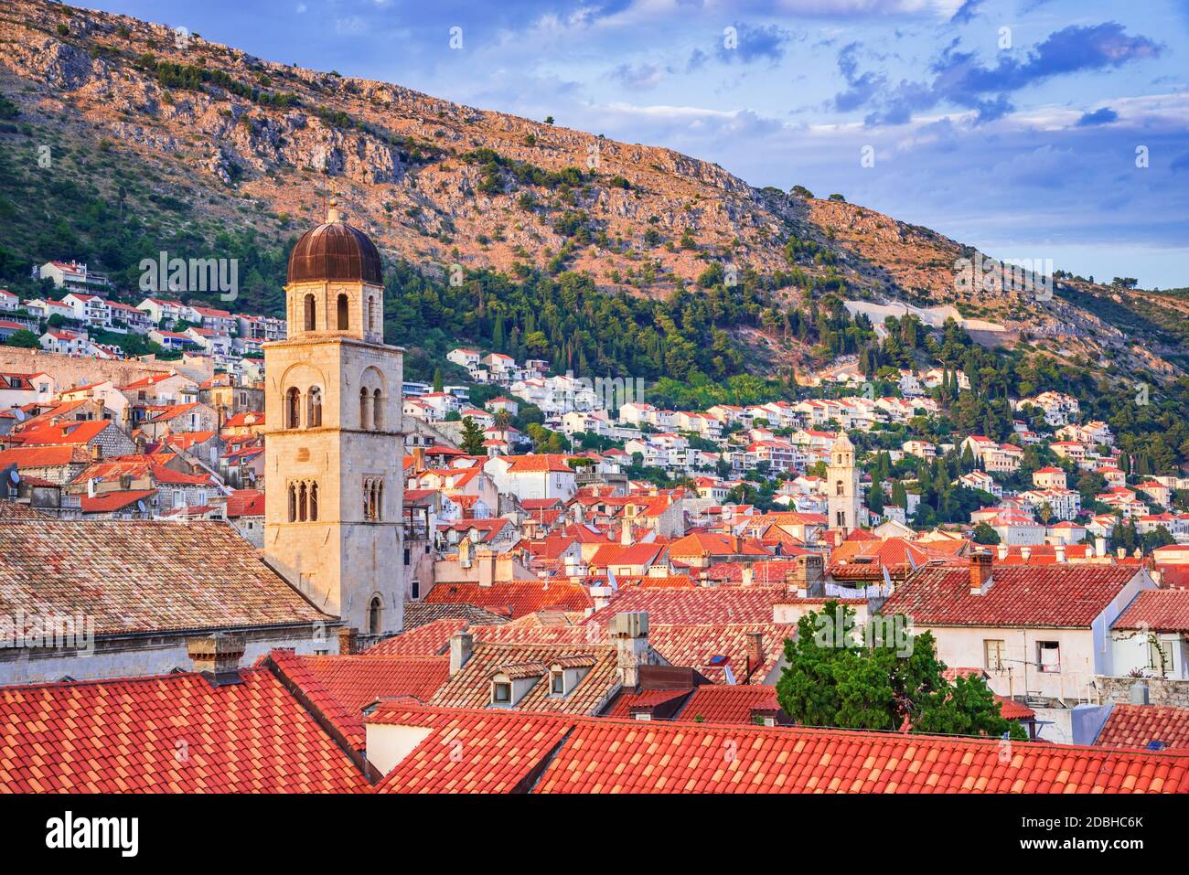 Dubrovnik, Croatia. Stunning view of Ragusa medieval city Unesco world ...