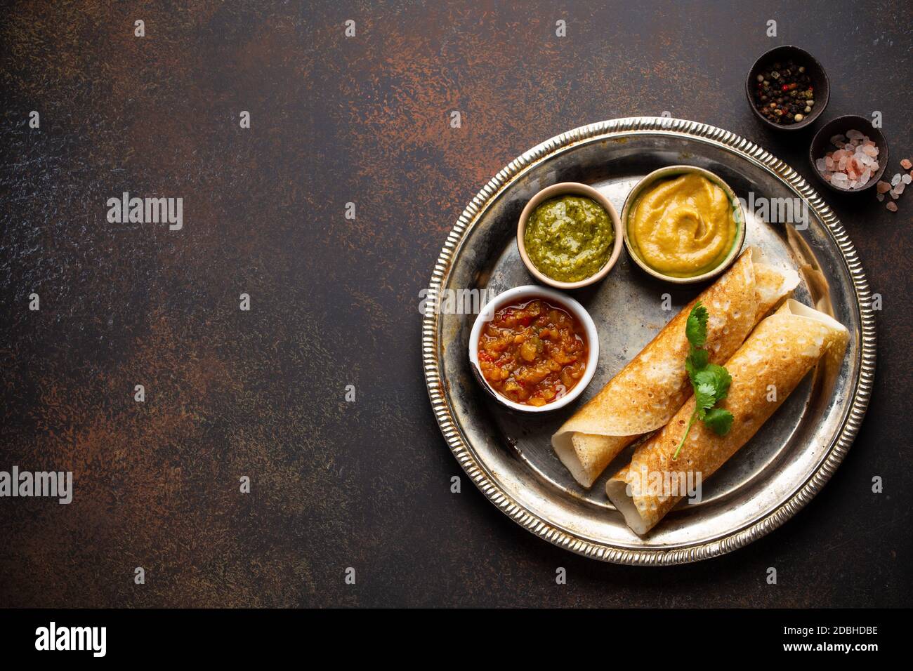 Traditional Indian Dosa Stock Photo - Alamy