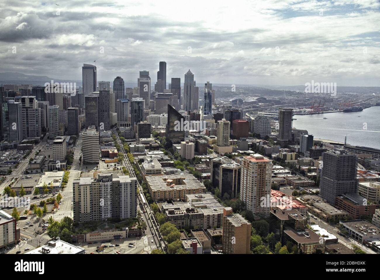 View of skyscrapers in Seattle city centre Stock Photo - Alamy