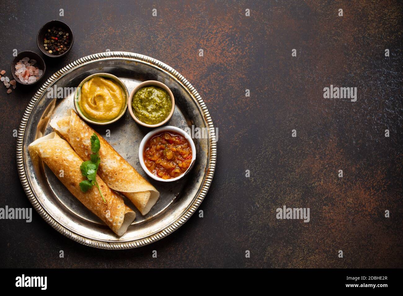 Traditional Indian Dosa Stock Photo - Alamy