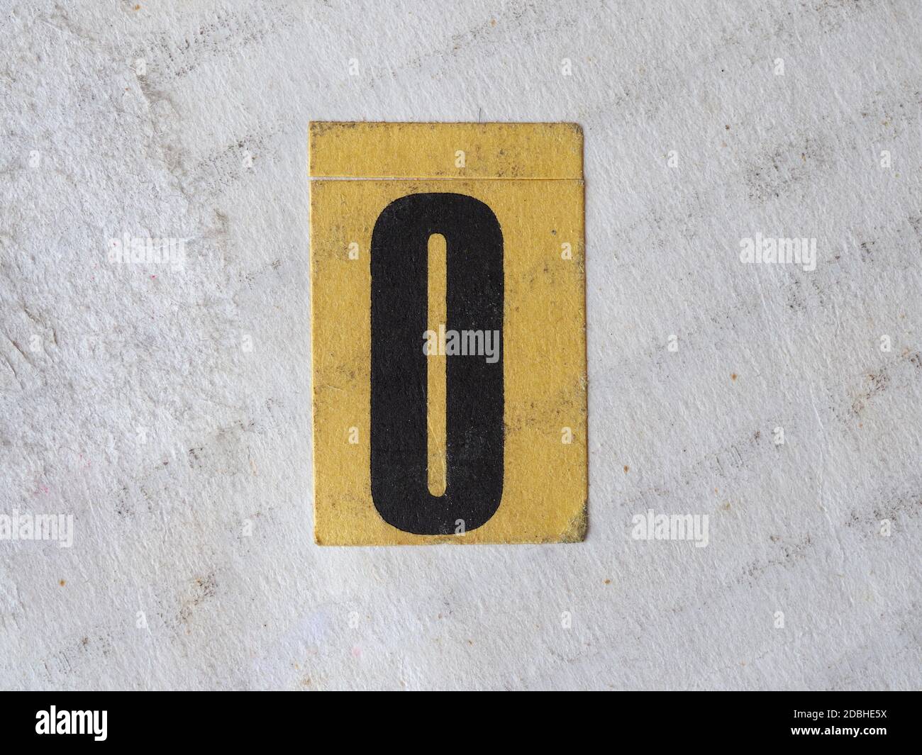 Number zero digit meaning nought or naught Stock Photo - Alamy