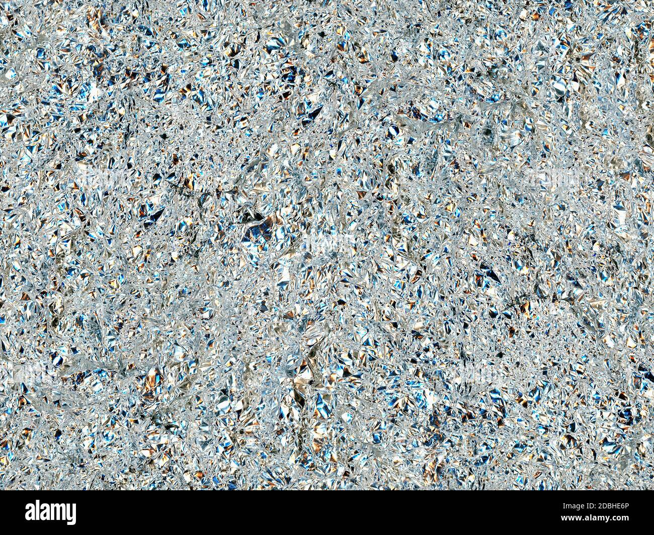 grey aluminium foil texture useful as a background, with color light ...