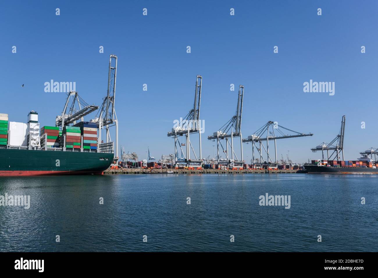Rotterdam port maasvlakte aerial hi-res stock photography and images ...