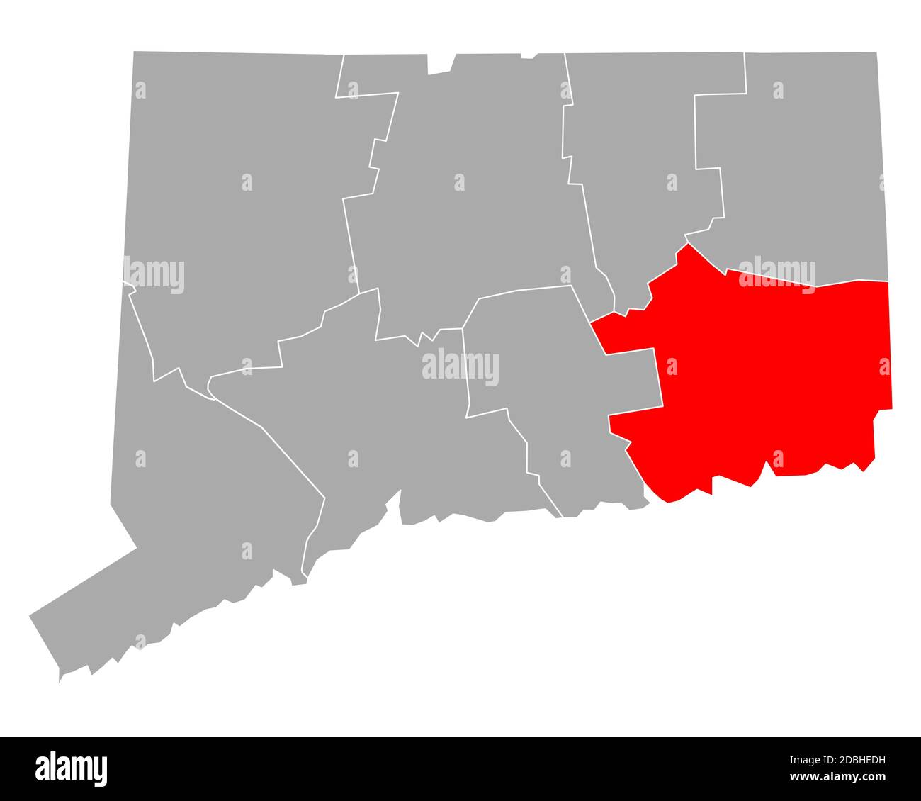 Map of New London in Connecticut Stock Photo - Alamy