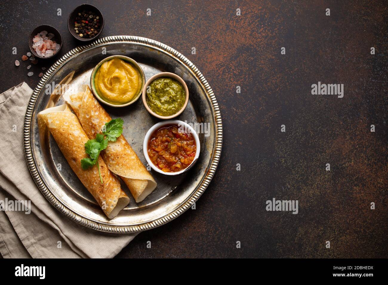 Traditional Indian Dosa Stock Photo - Alamy