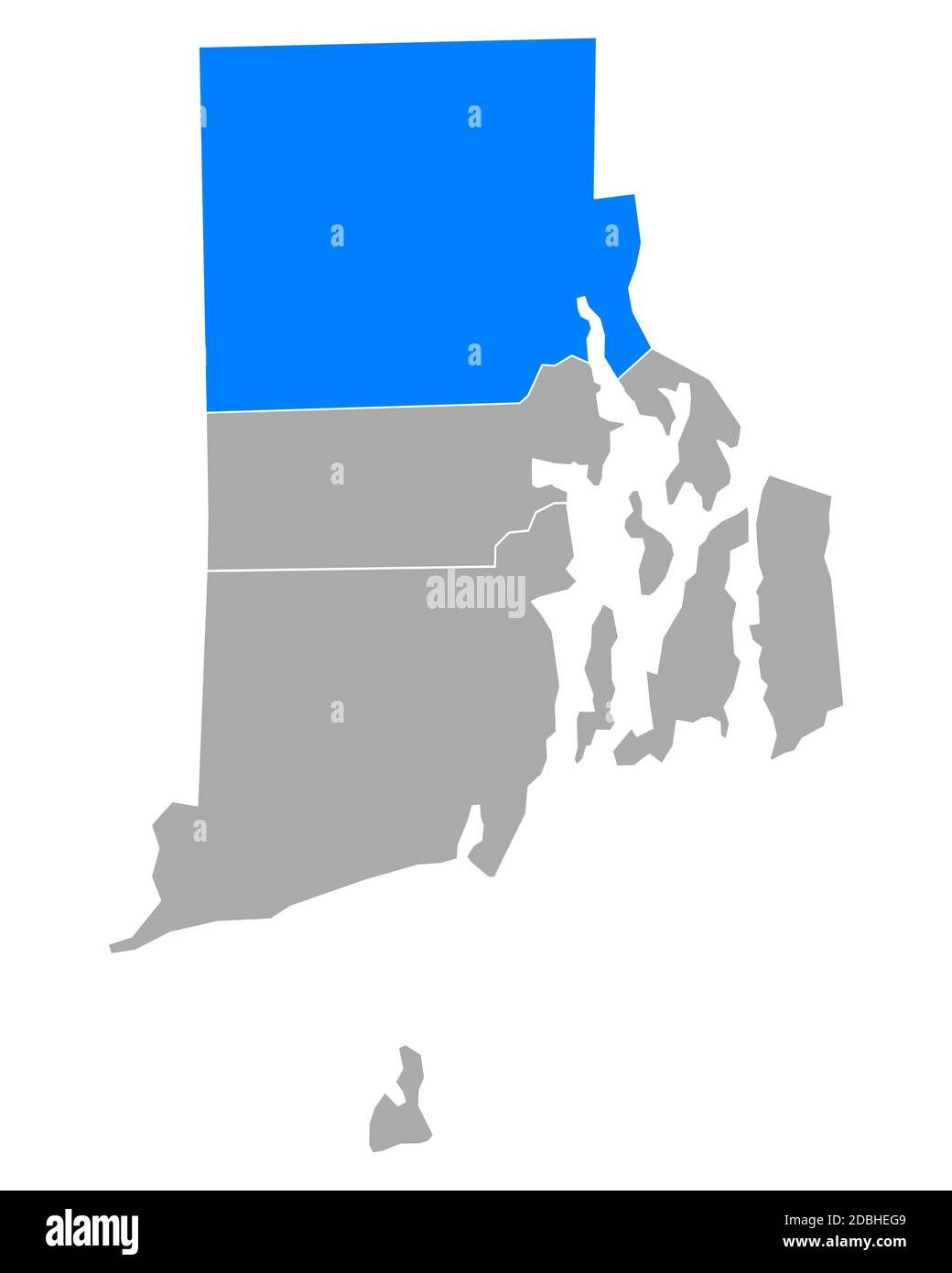 Providence county map hi-res stock photography and images - Alamy