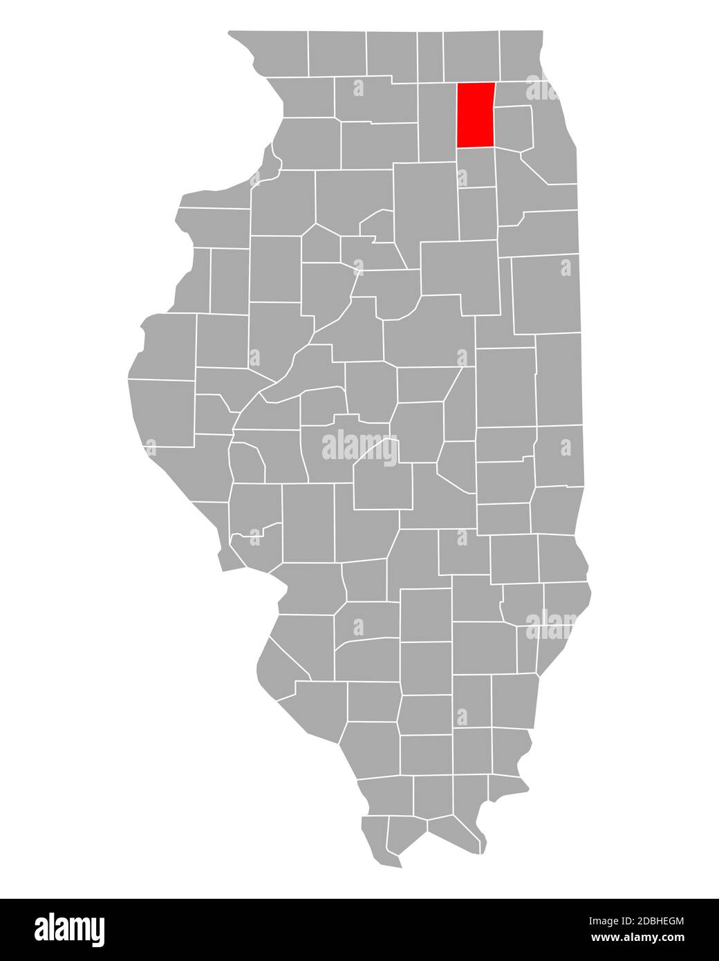 Map of Kane in Illinois Stock Photo - Alamy