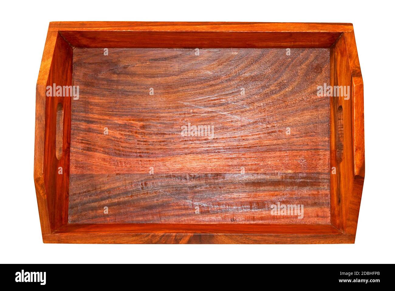 Rectangular tray made from dark textured wood Stock Photo - Alamy