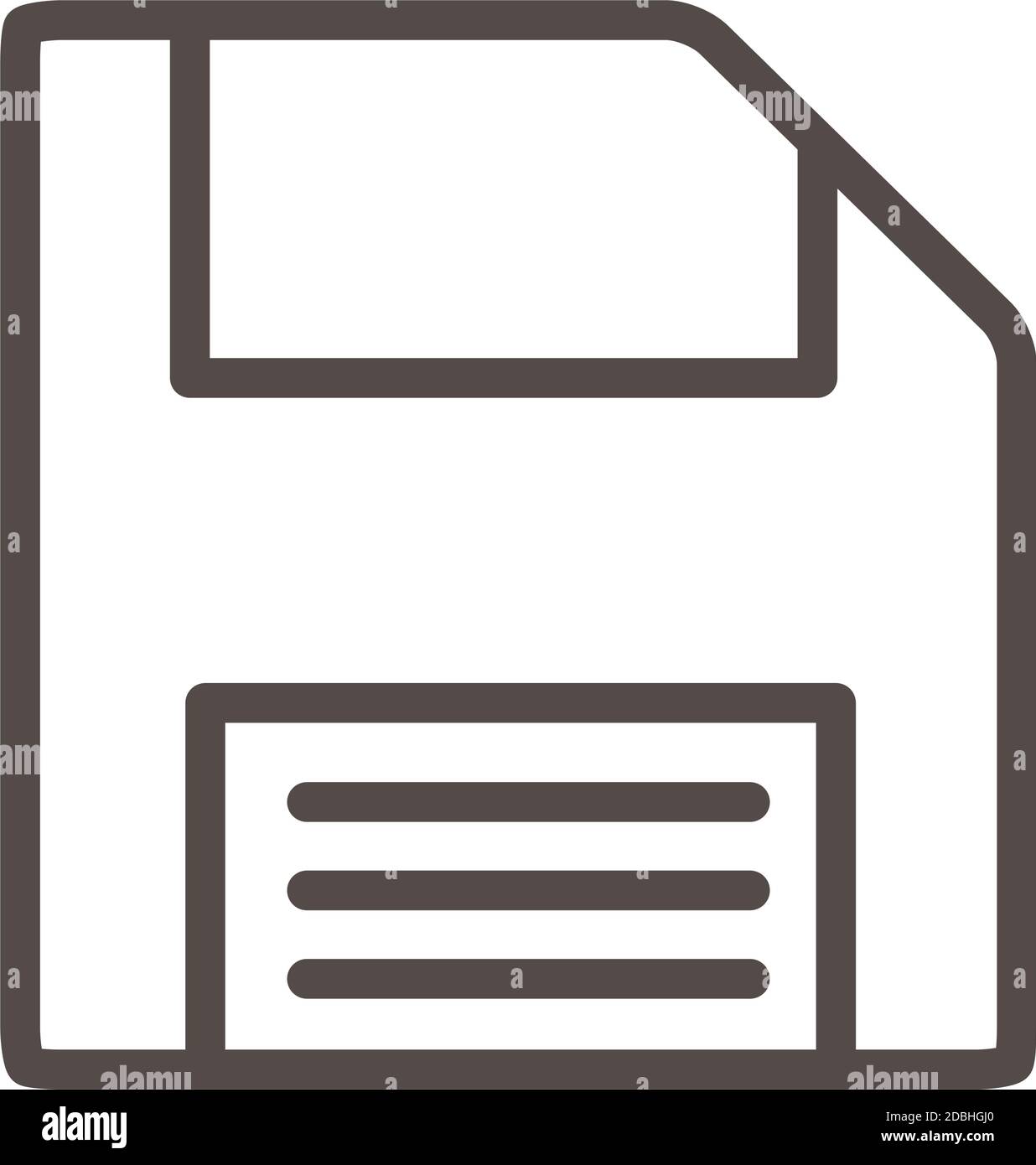 floppy disk line style icon vector illustration design Stock Vector ...