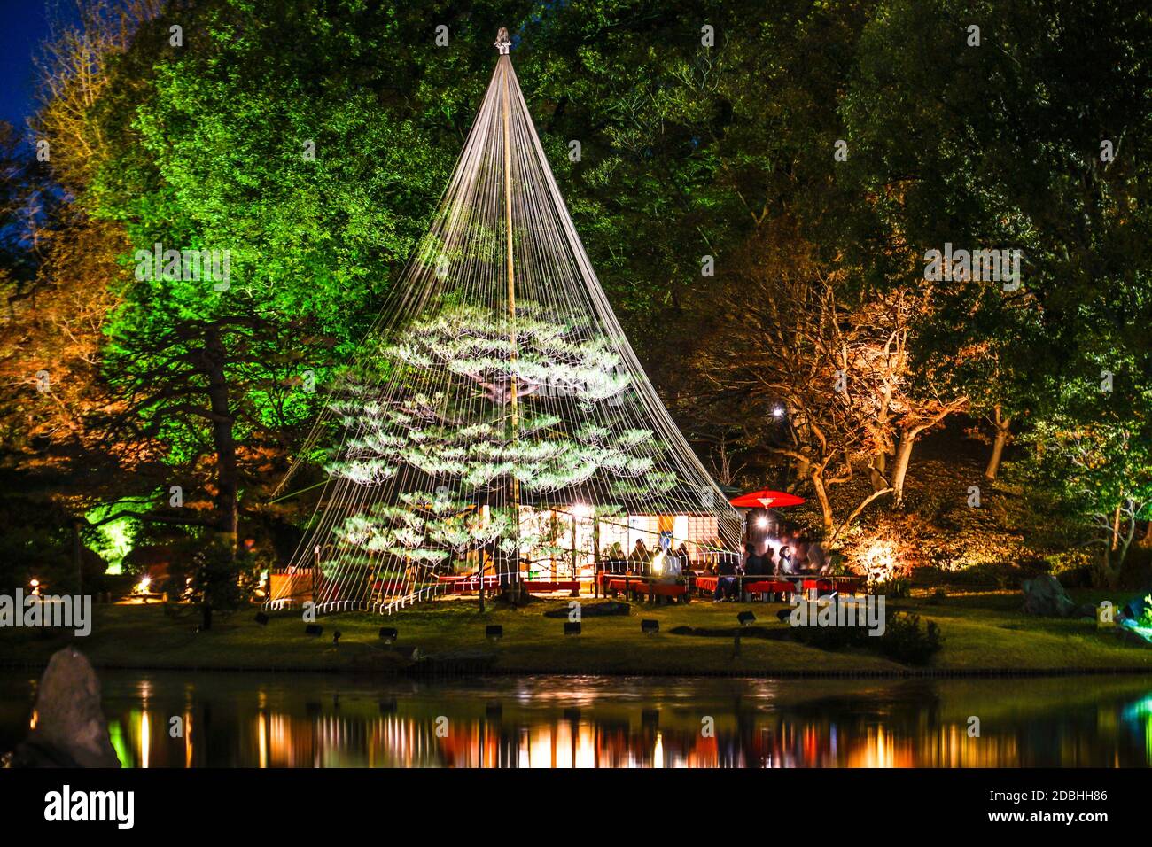 Rikugien garden at night hi-res stock photography and images - Alamy