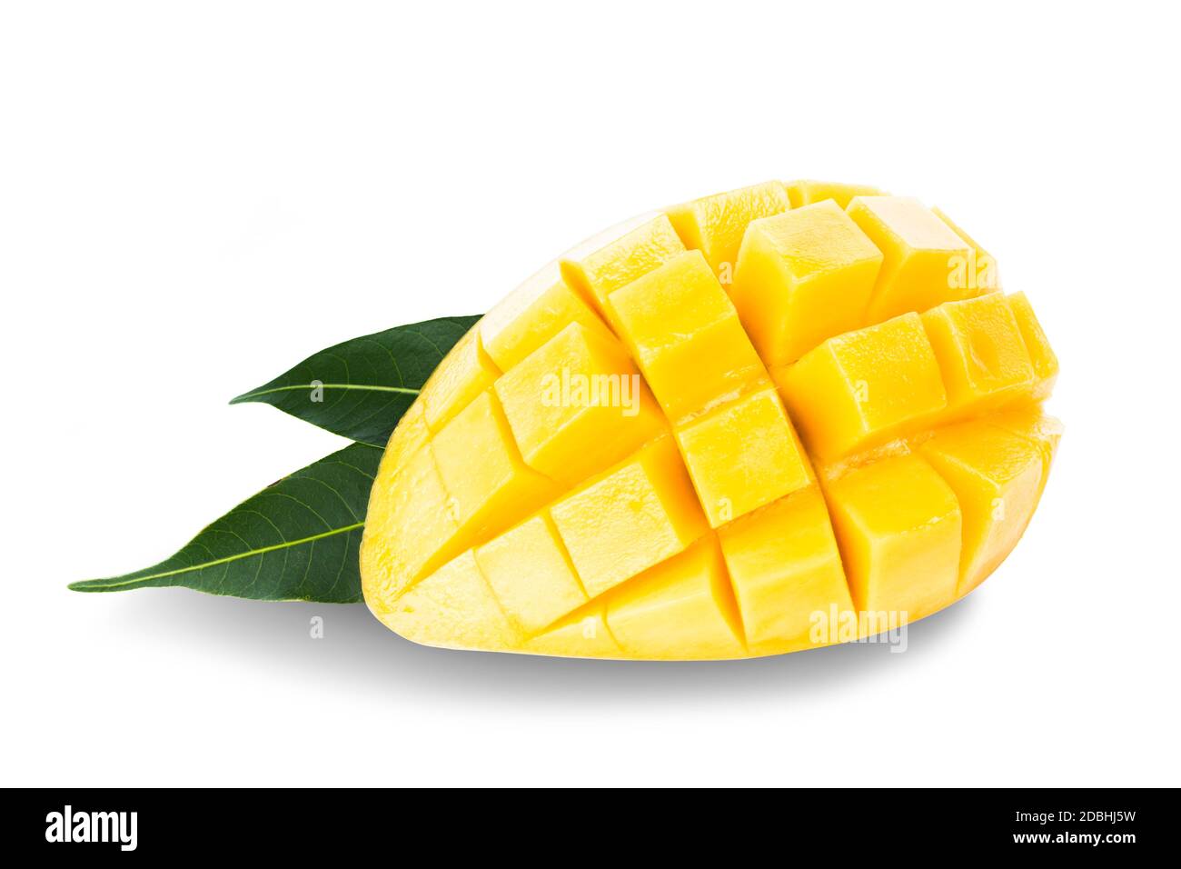 mango on white background Stock Photo - Alamy