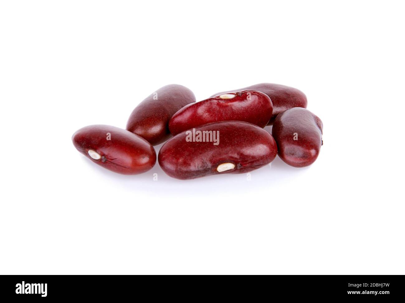 Red bean on white background Stock Photo - Alamy