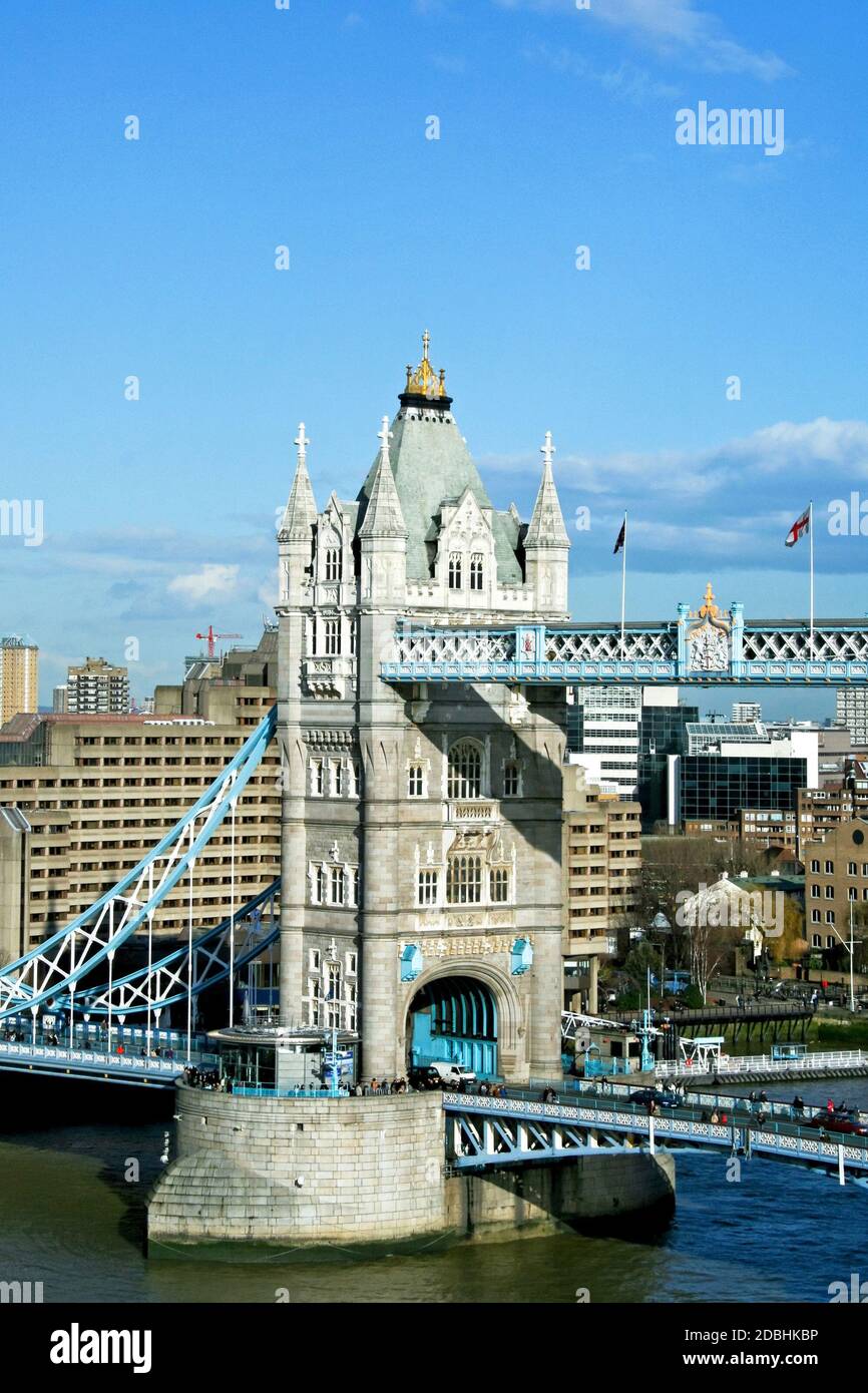 Close up shot of old Tower bridge Stock Photo - Alamy