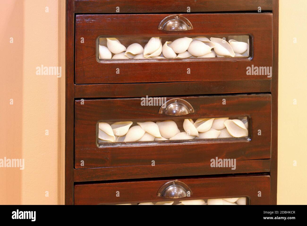 Big wooden drawer cabinet filled with pasta Stock Photo - Alamy