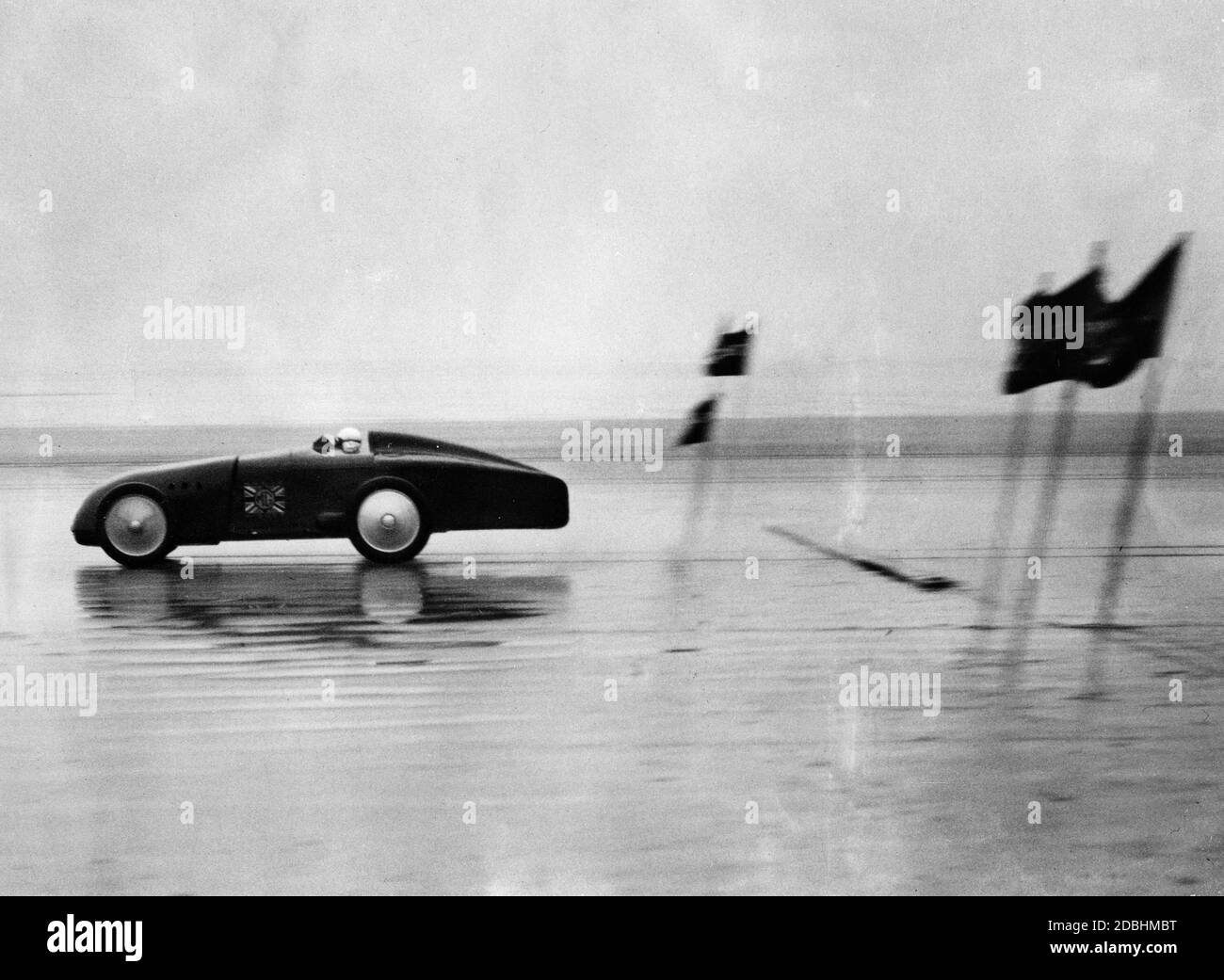 Race car of the English racing driver George Eyston at a record drive ...