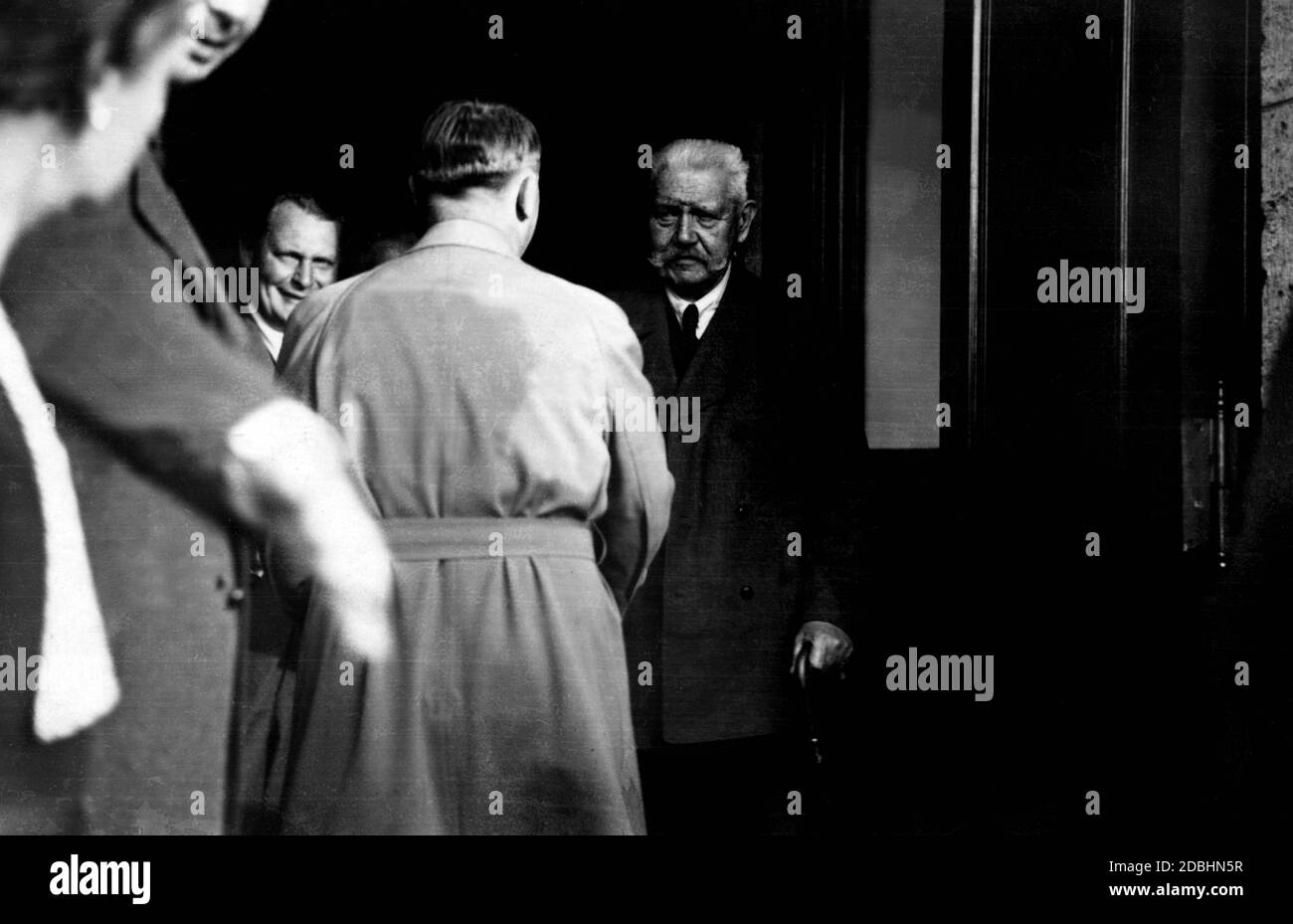 Adolf Hitler with Hindenburg on his Neudeck estate in today's Poland ...