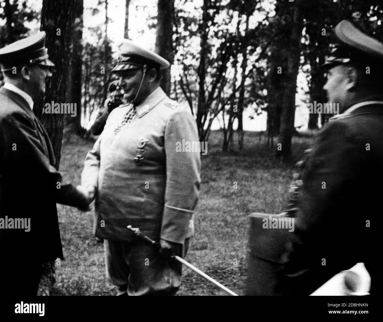"Adolf Hitler in conversation with Reichsmarschall Hermann Goering at ...