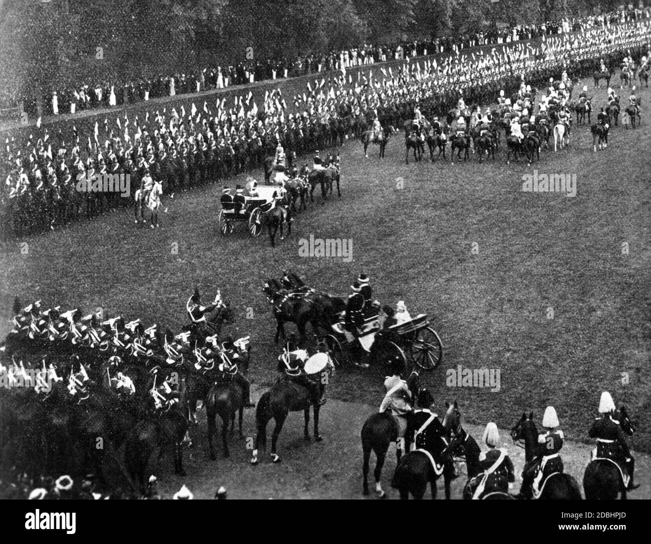 The large parade in the Hofgarten in Bonn on June 17, 1902 Stock Photo ...