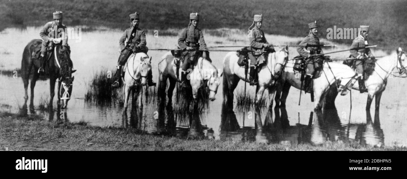 Leibhusaren (Life Hussars) in their new grey field uniform Stock Photo ...