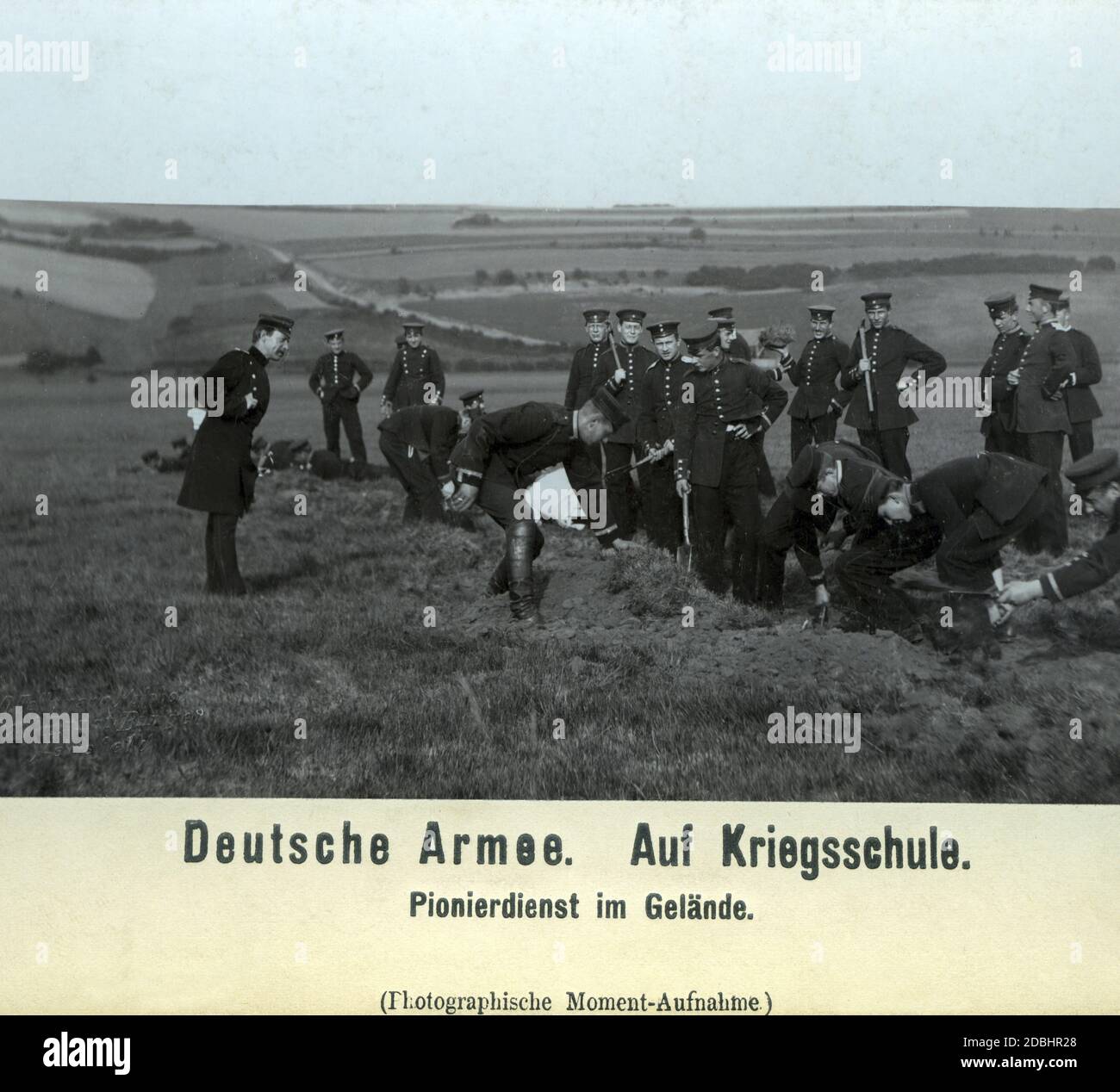 Pioneers in the field at a Kriegsschule (war school Stock Photo - Alamy