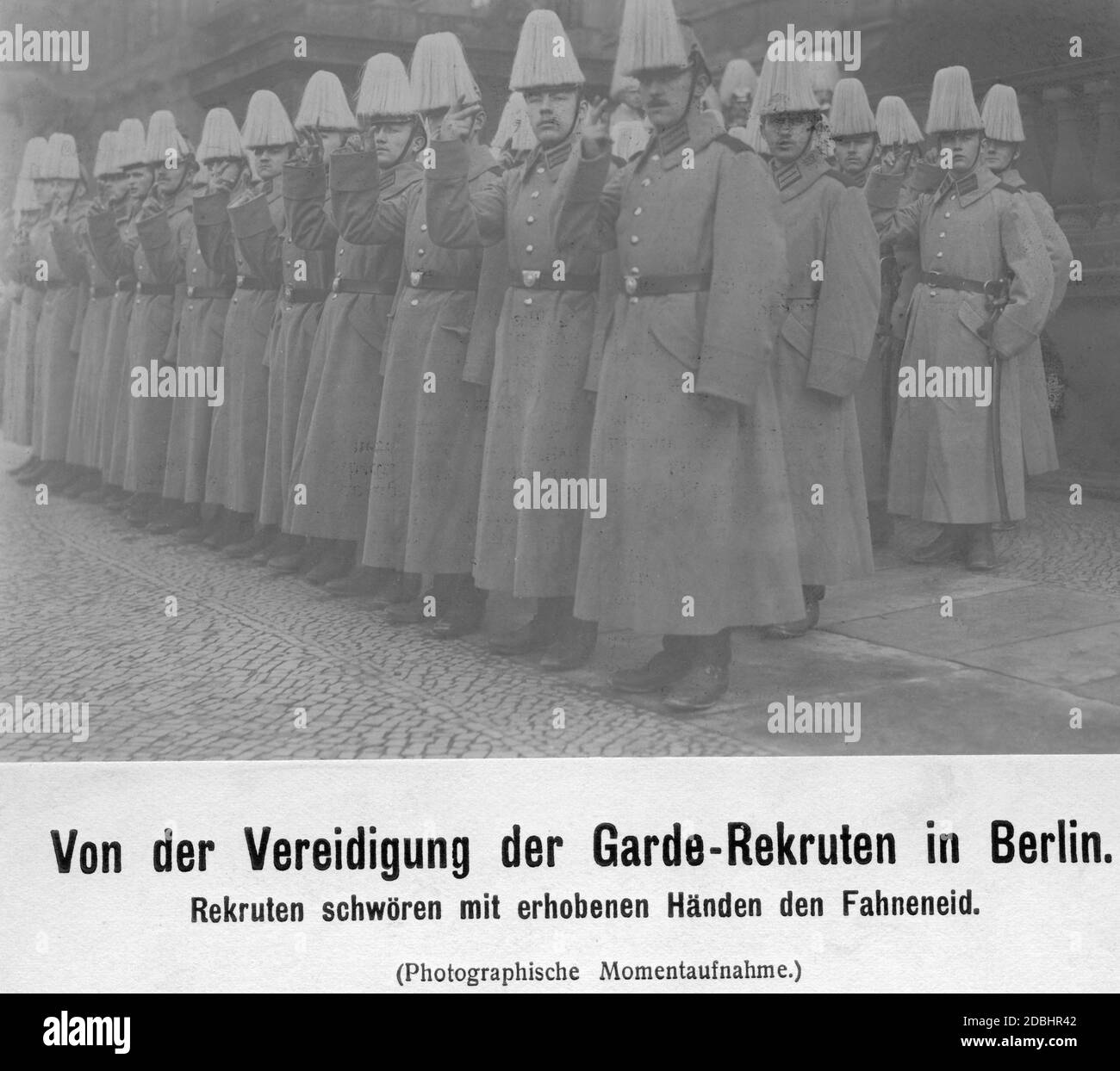 At the swearing in ceremony, the recruits swear the oath of allegiance ...