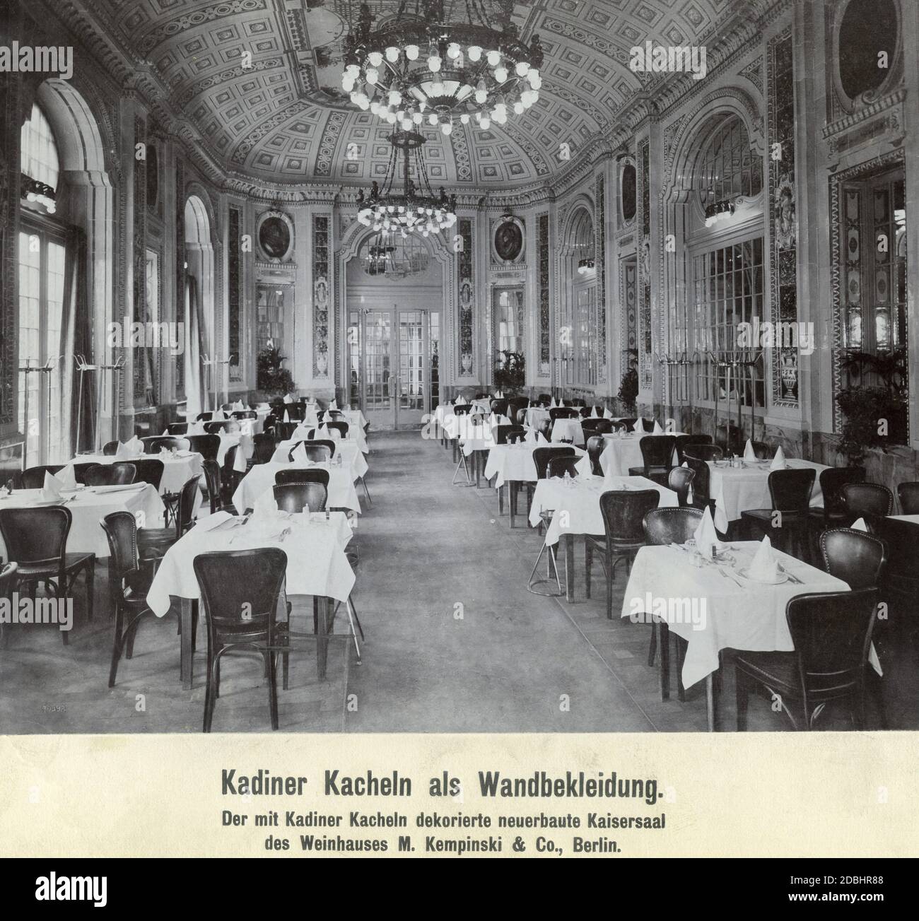 "The photograph from 1911 shows the newly built Kaisersaal (""Emperor's ...