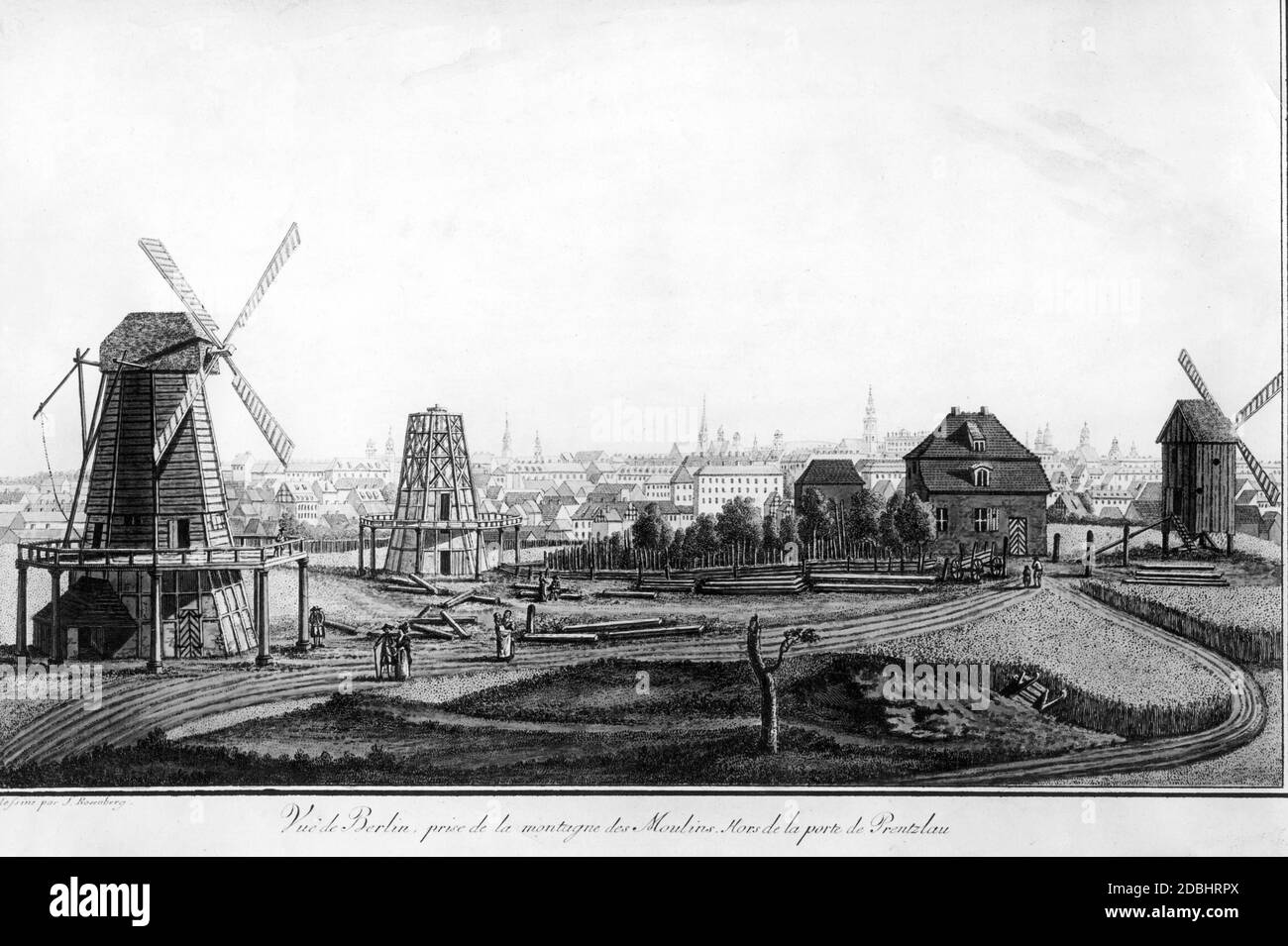 This painting by J. Rosenberg shows Old Berlin in the 18th century ...