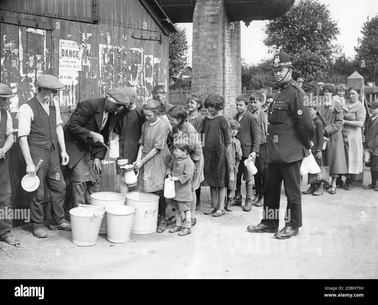 Children of English miners from the Langwith Colliery in North ...
