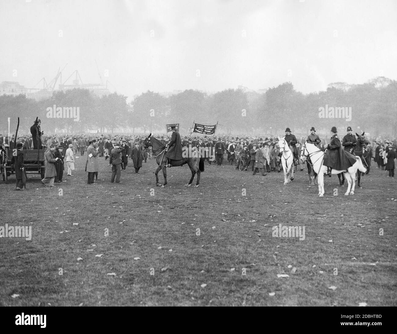 Arrival of the participants of the National Hunger March in London's ...