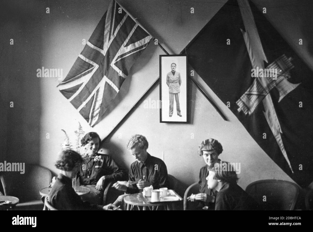 "Female members of the ""British Union of Fascists"" (BUF) at their ...
