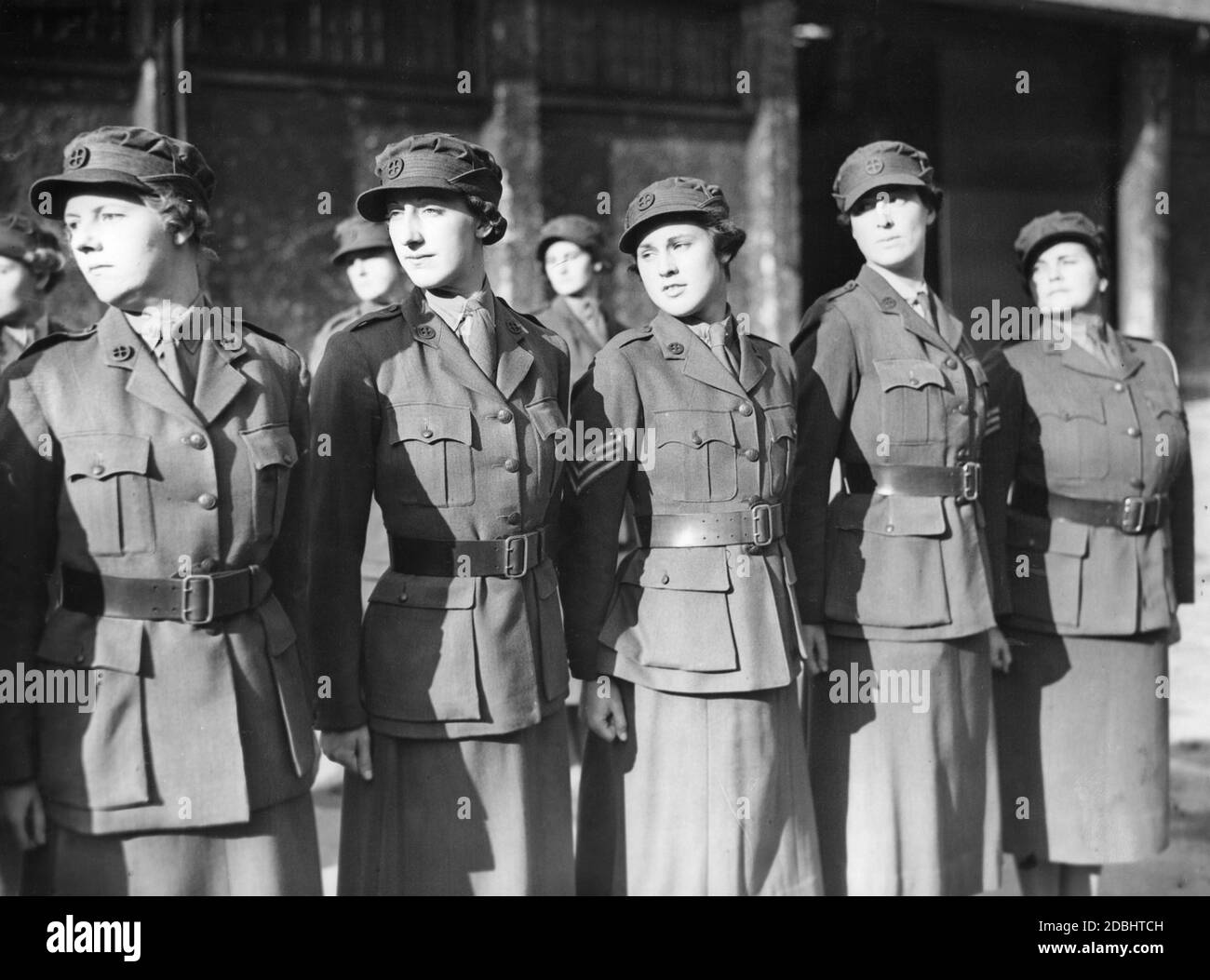 Female war service helper Black and White Stock Photos & Images - Alamy