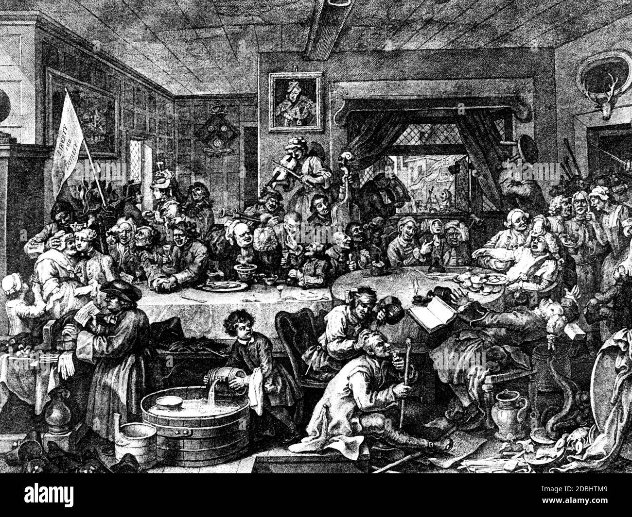 Election entertainment hogarth Black and White Stock Photos & Images ...