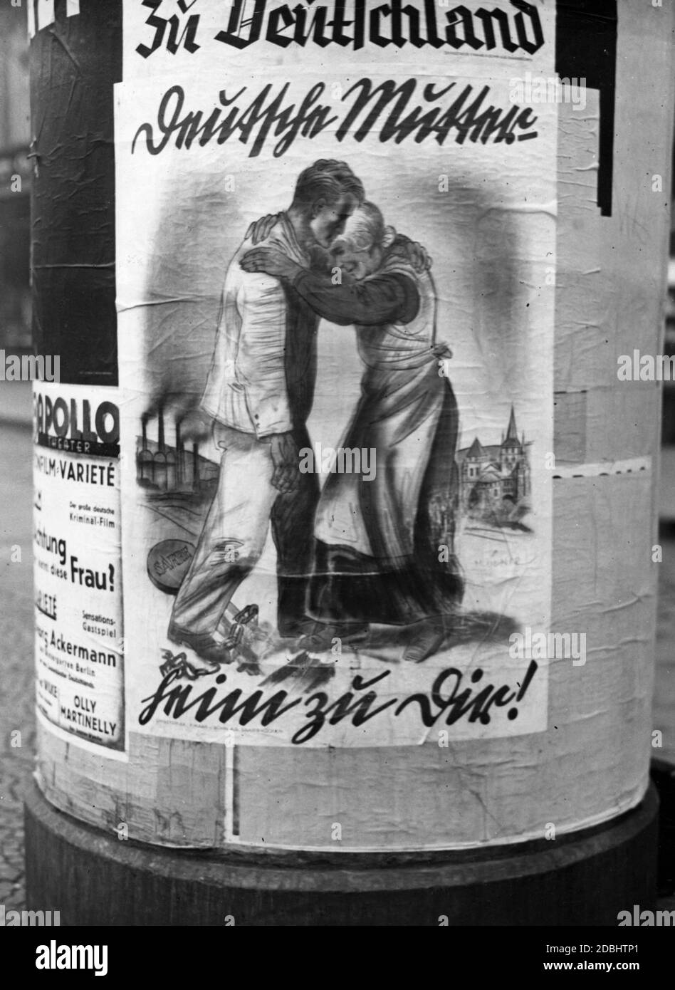 Poster pillar hi-res stock photography and images - Alamy