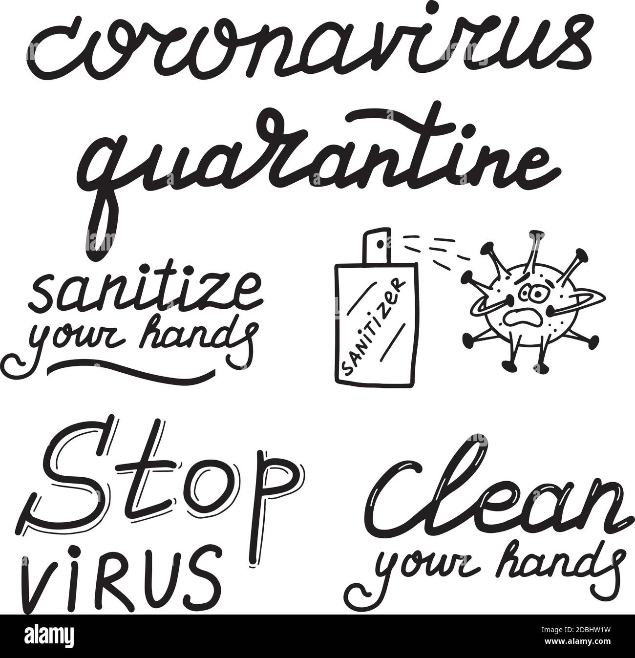 Clean your hands, Stop virus, Sanitize your hands, Coronavirus ...