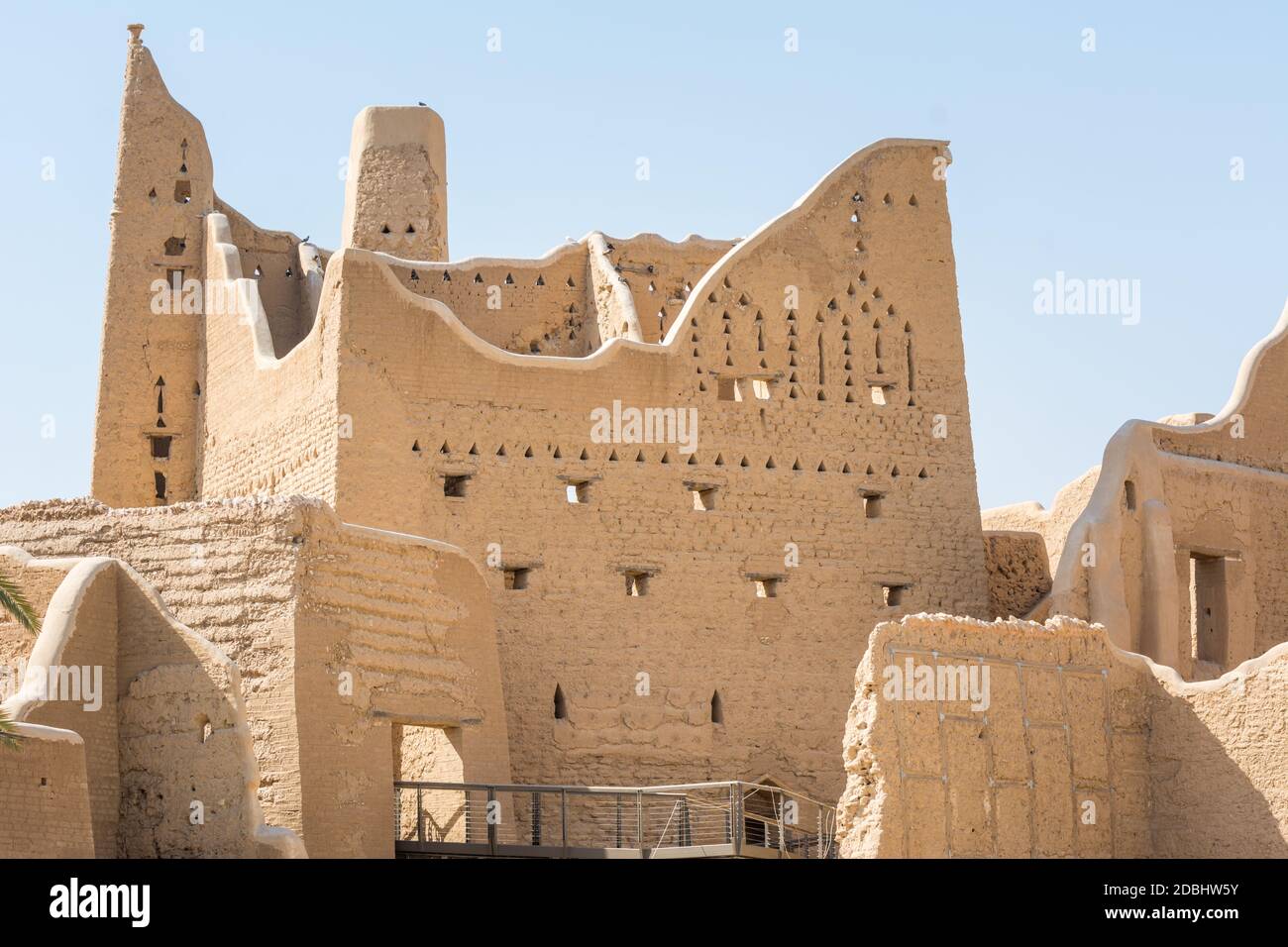 Historic buildings in Dariyah clay castle, also as Dereyeh and Dariyya ...