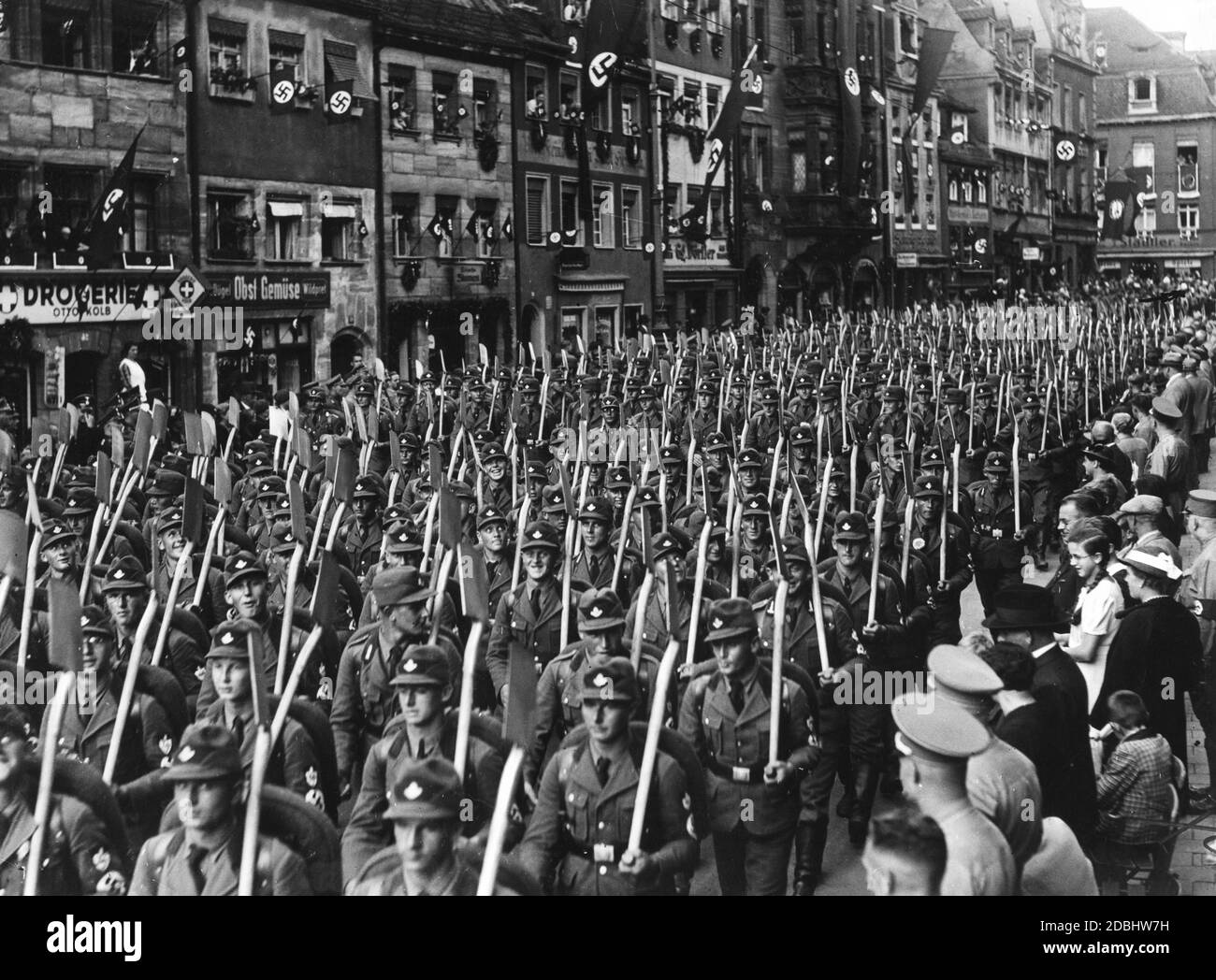 On the occasion of the Nazi Party Congress in Nuremberg, the formations ...