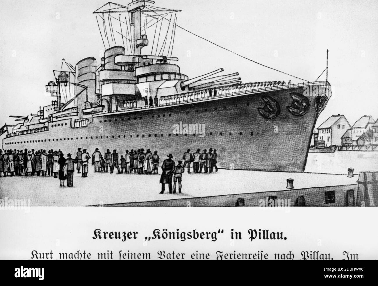 "A picture of the cruiser ""Koenigsberg"" in Baltiysk from the ...