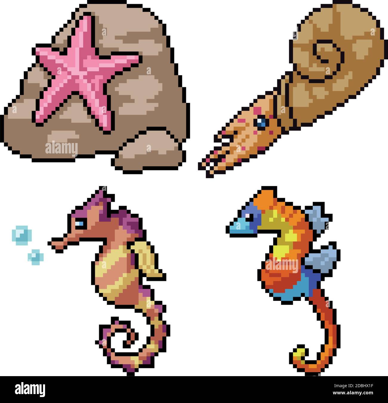 Pixel starfish hi-res stock photography and images - Alamy