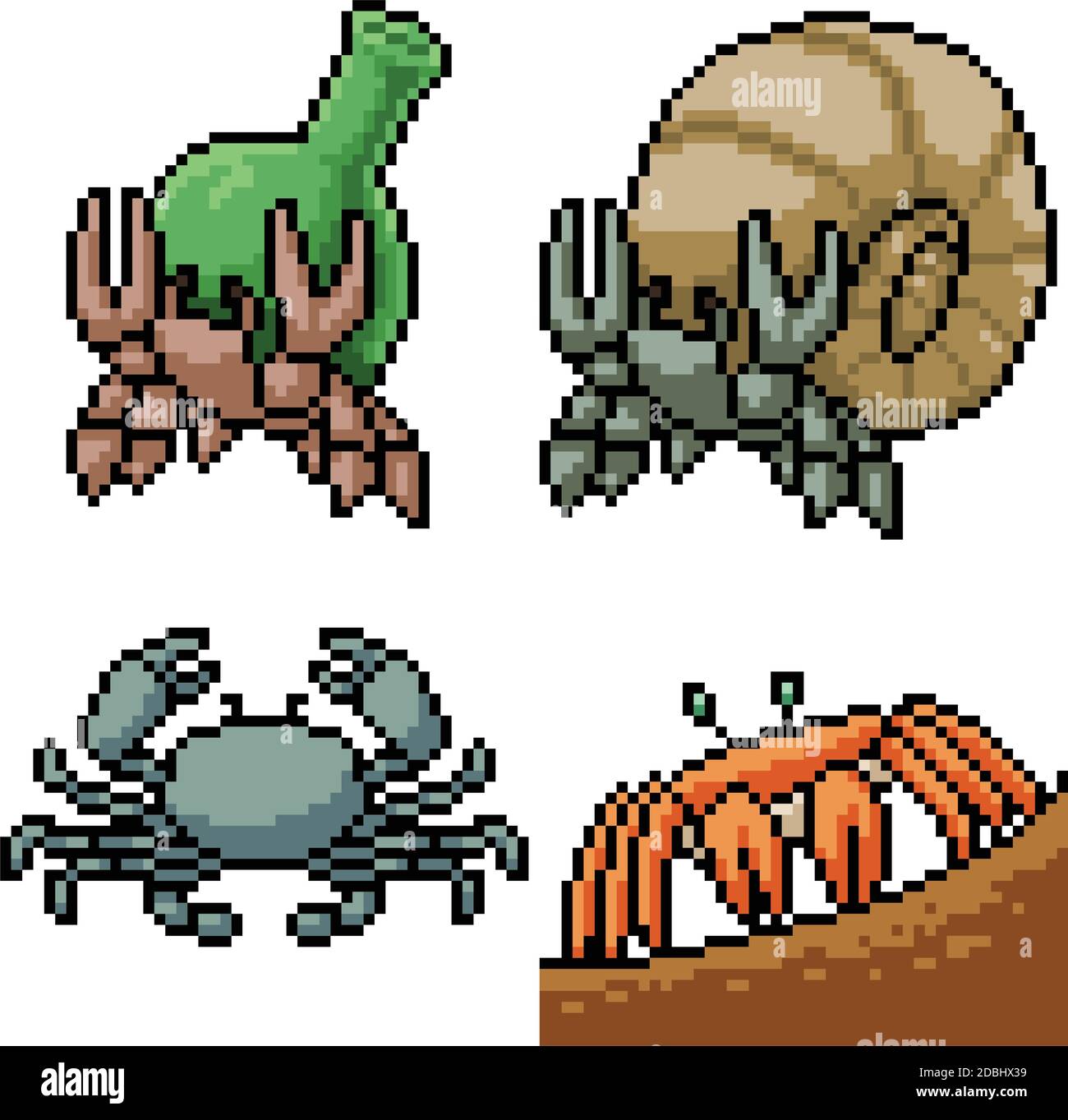 Small beach crab Stock Vector Images - Alamy