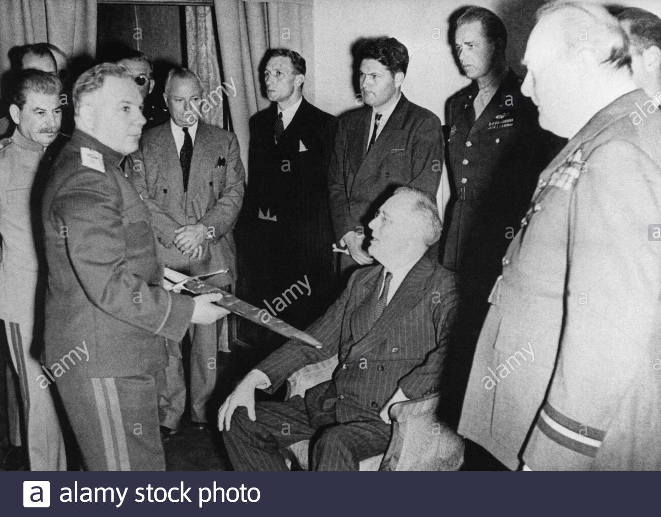 Stalin Stalingrad Sword Tehran High Resolution Stock Photography and ...